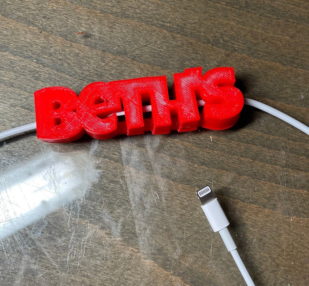 Personalized Cable Organizer, Personalized Name Organizer, Personalized ...