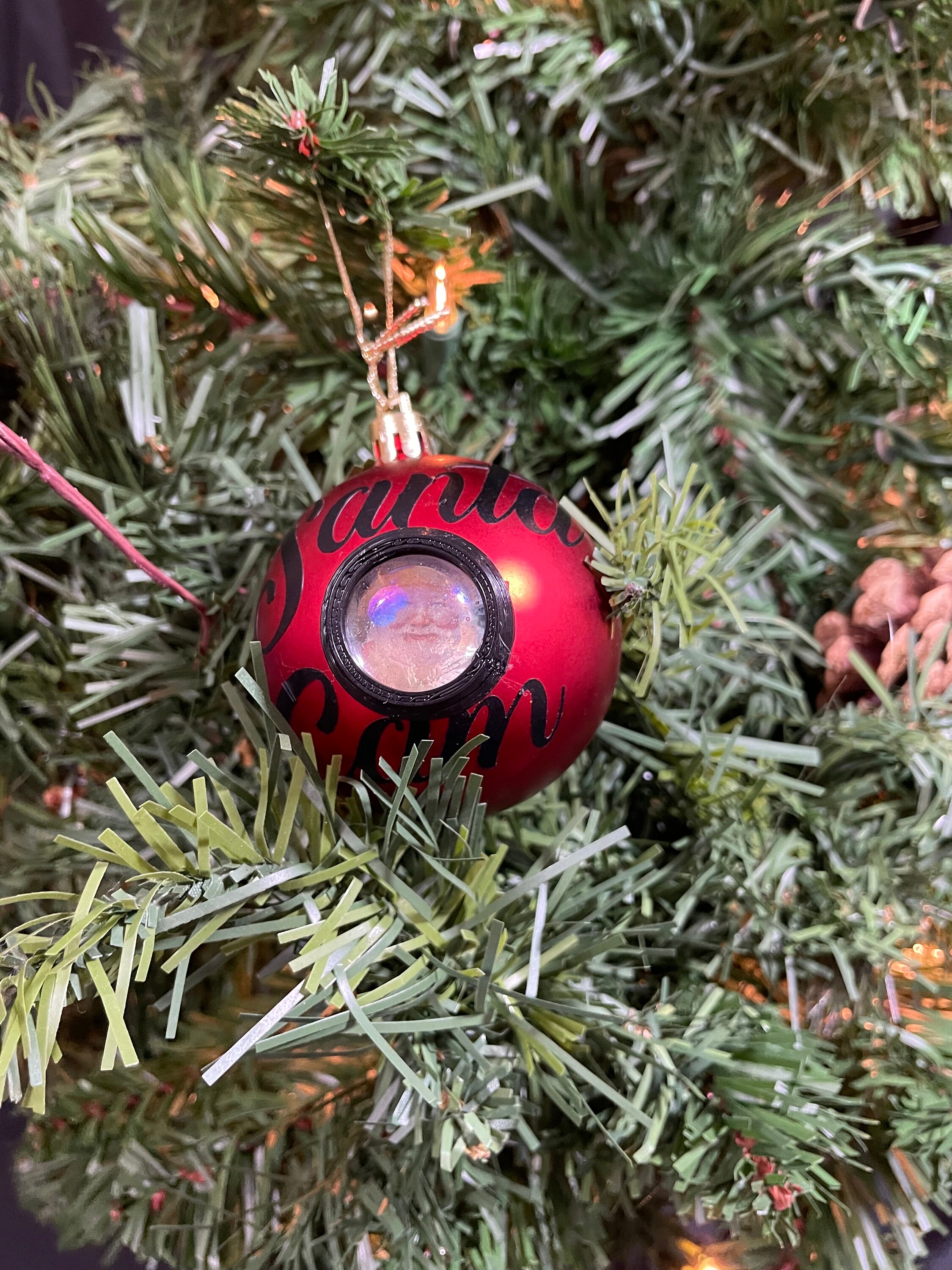 Santa Cam Lens for Ornaments, Christmas Santa Camera Lens, Nana Cam ...