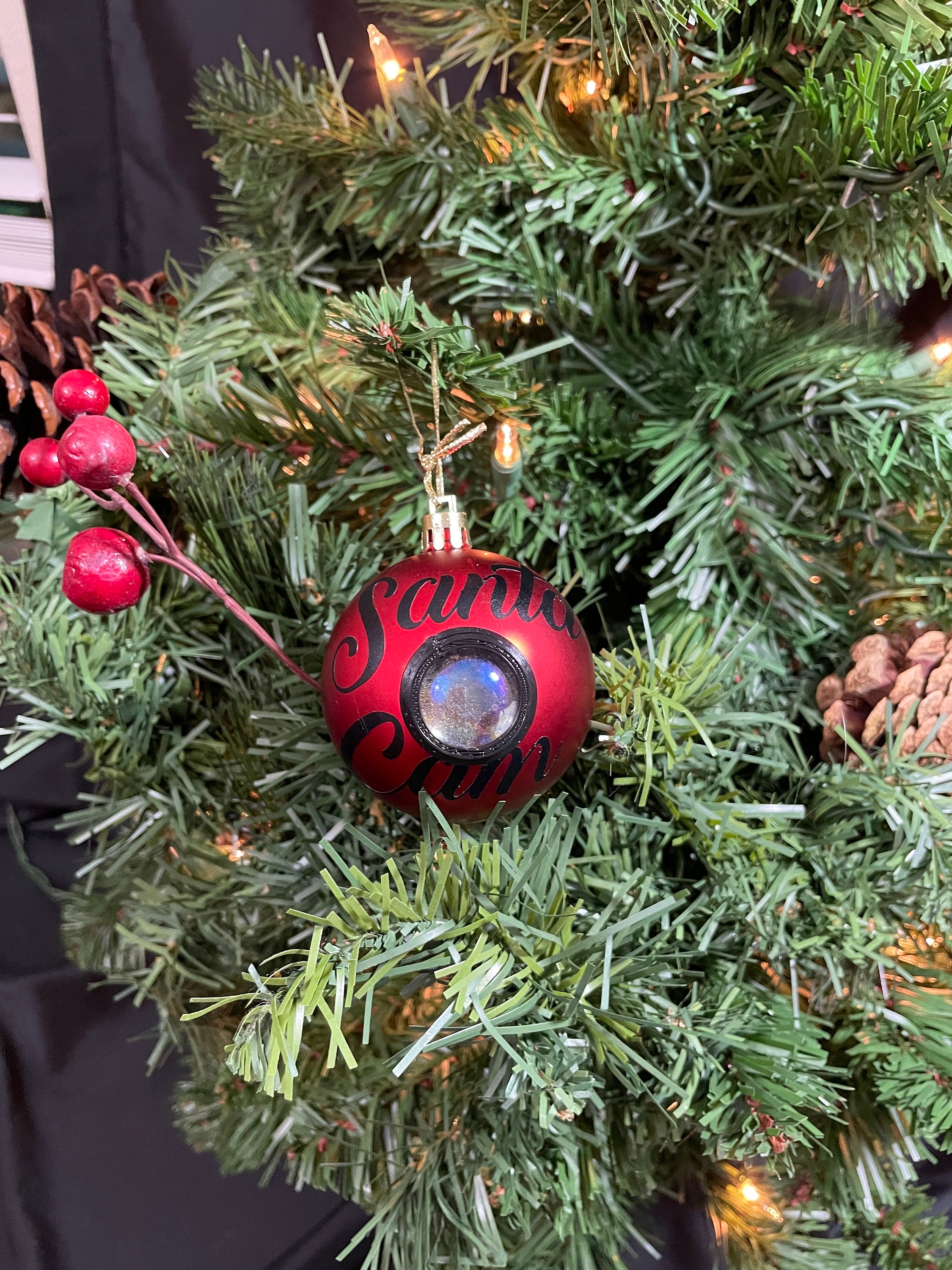 Santa Cam Lens for Ornaments, Christmas Santa Camera Lens, Nana Cam ...