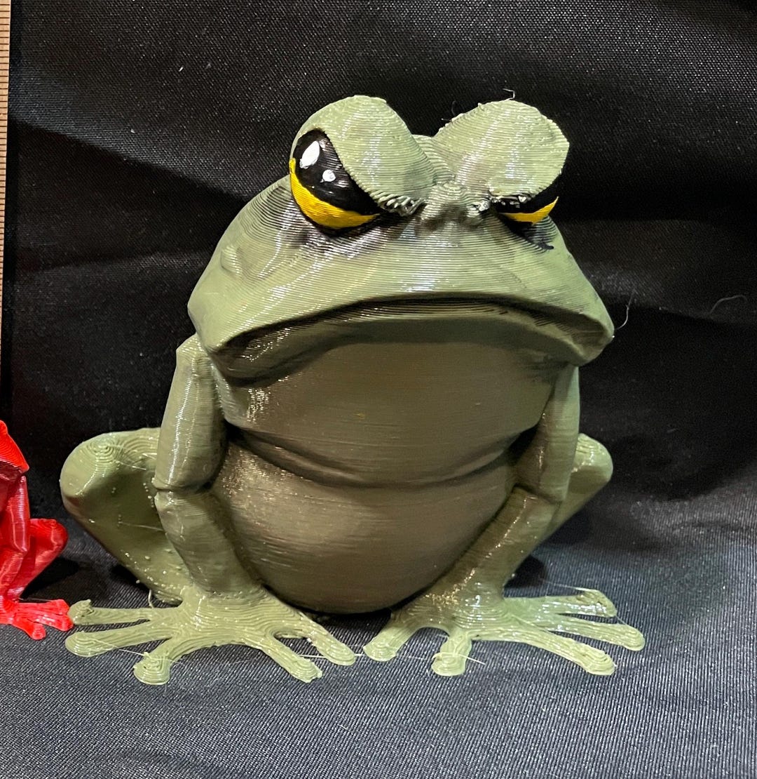 The Angry Frogs! Many Colors and Sizes, Anti Valentines, Love, Grumpy ...