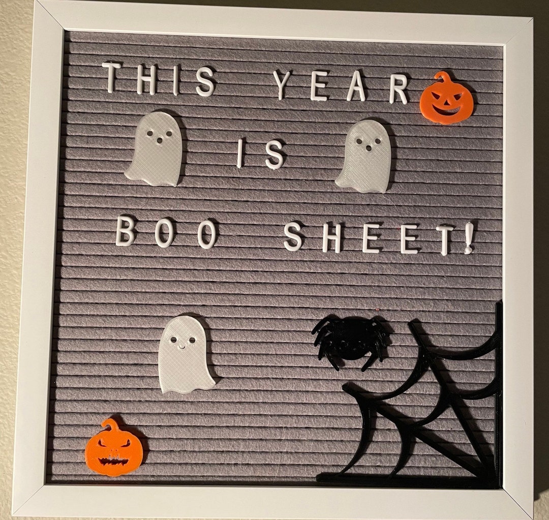 Felt Board Halloween Characters: Ghosts, Jack O Lanterns, Spiders - Etsy