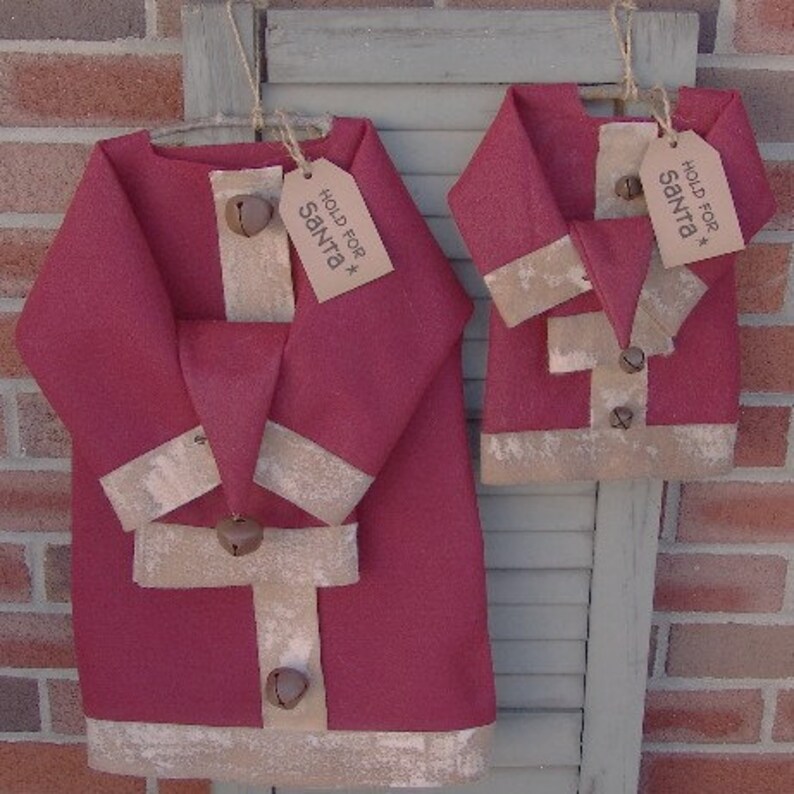 Santa Suit Hat and Coat Pattern Country Primitive Christmas - Etsy