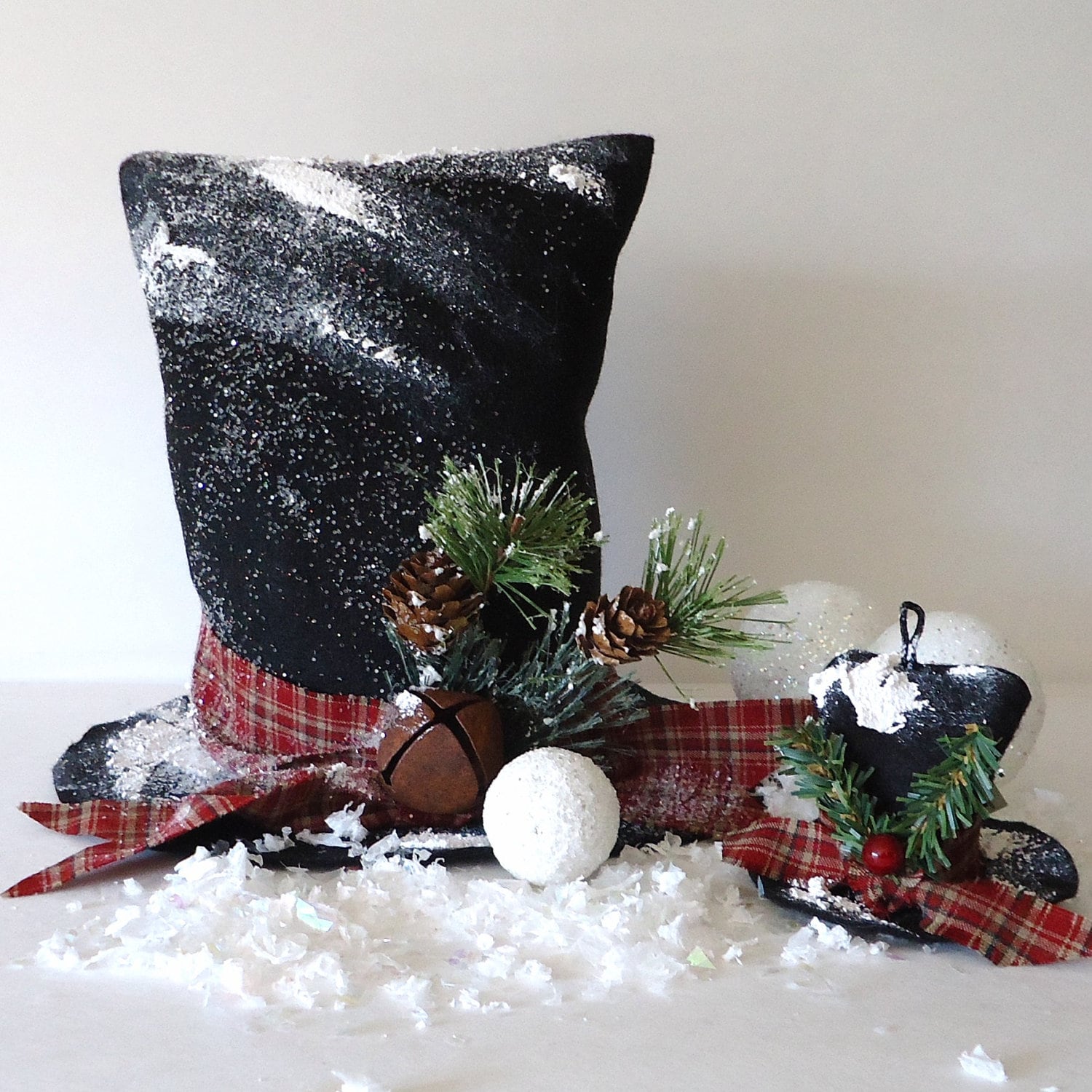 Christmas Tree Topper Snowman Top Hat Snowmen Frosty Snow - Etsy