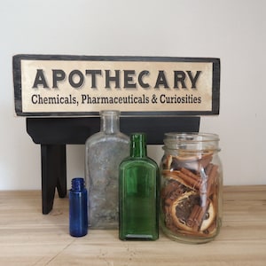 Apothecary Sign, Halloween Decor, Party Decor, Haunted House Sign ...