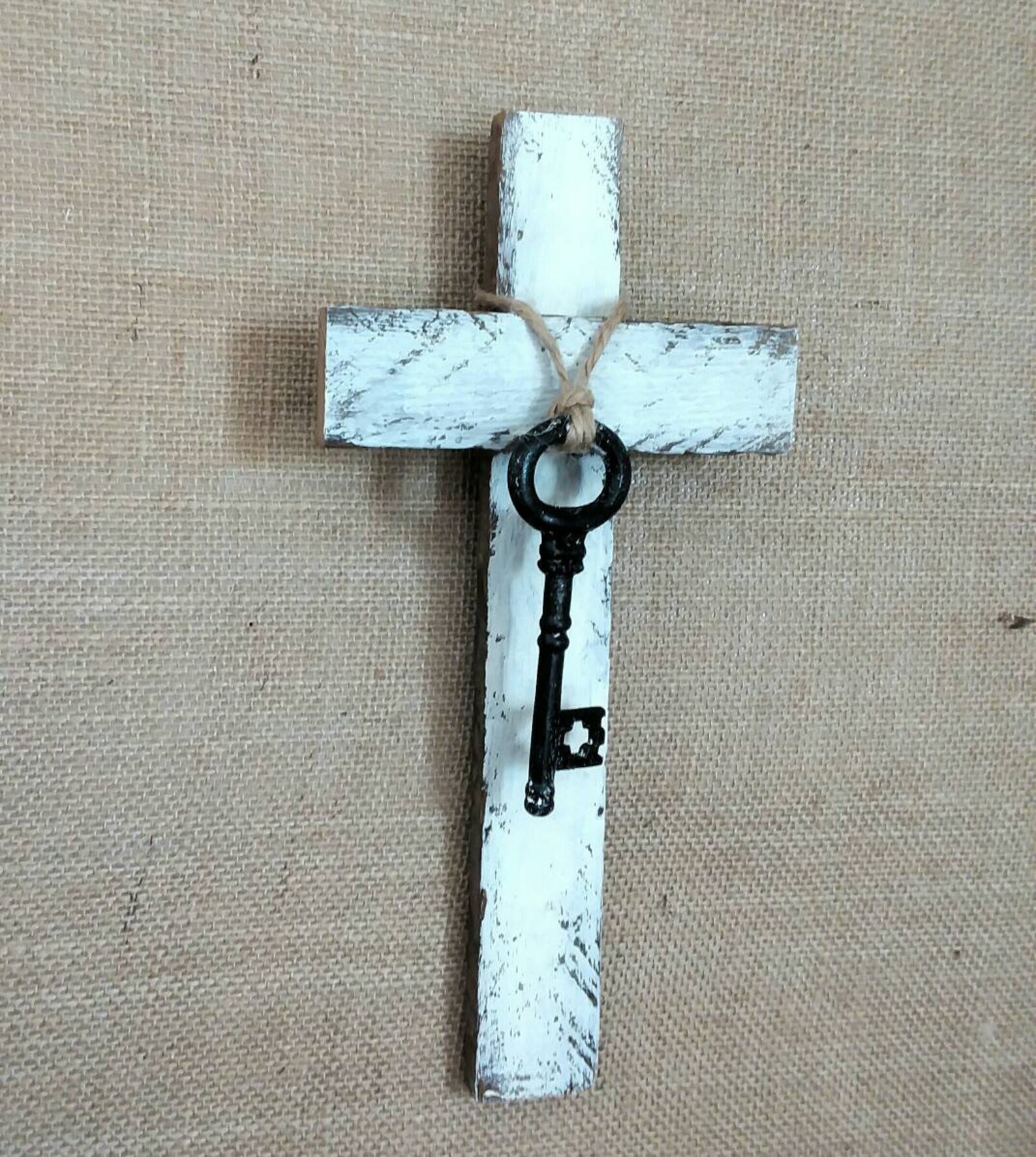 Rustic Wall Cross Barn Wood Farmhouse Faith is the Key | Etsy