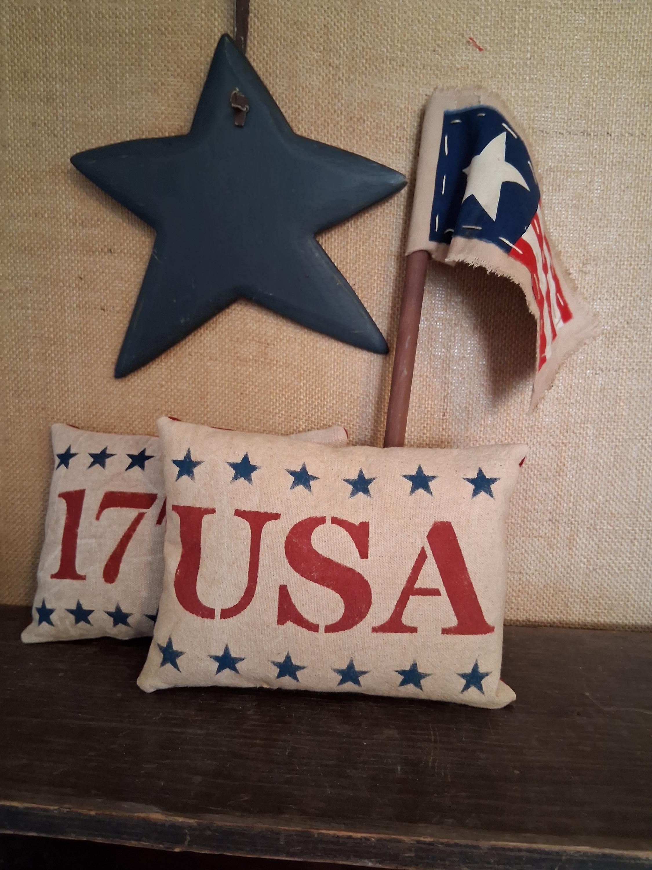 Patriotic Americana Mini Pillows, Bowl Fillers, Tier Tray Display ...