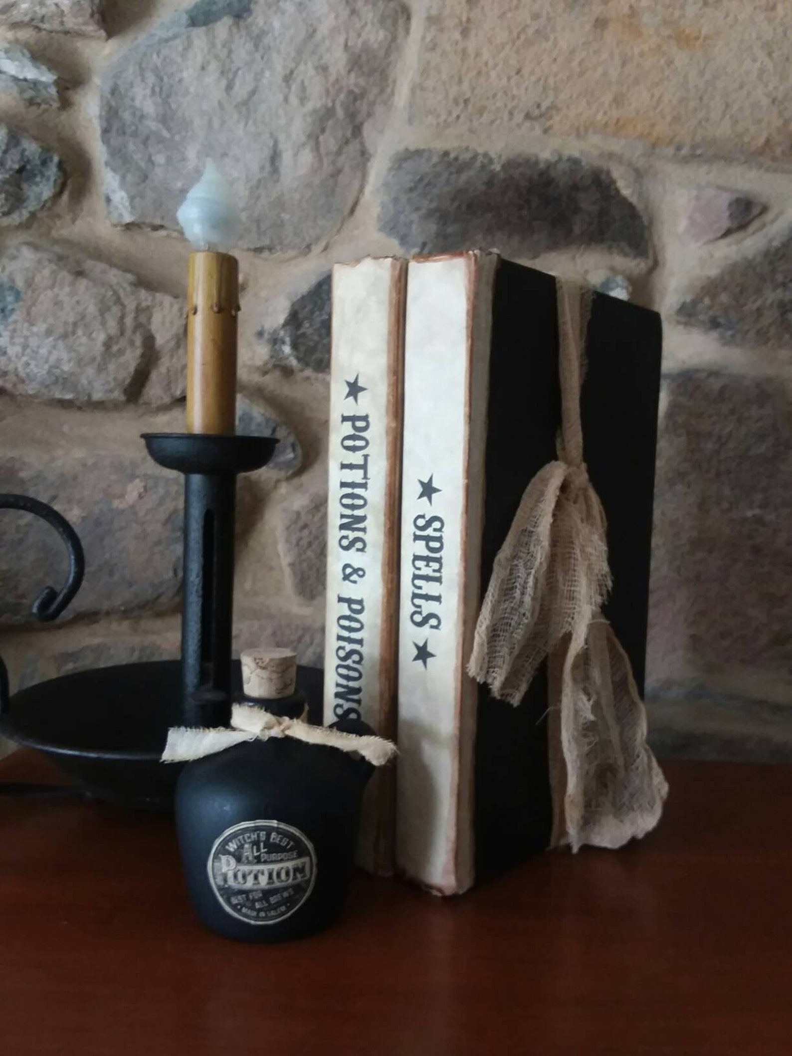 Handmade Halloween Book Display Potions Bottle Halloween - Etsy