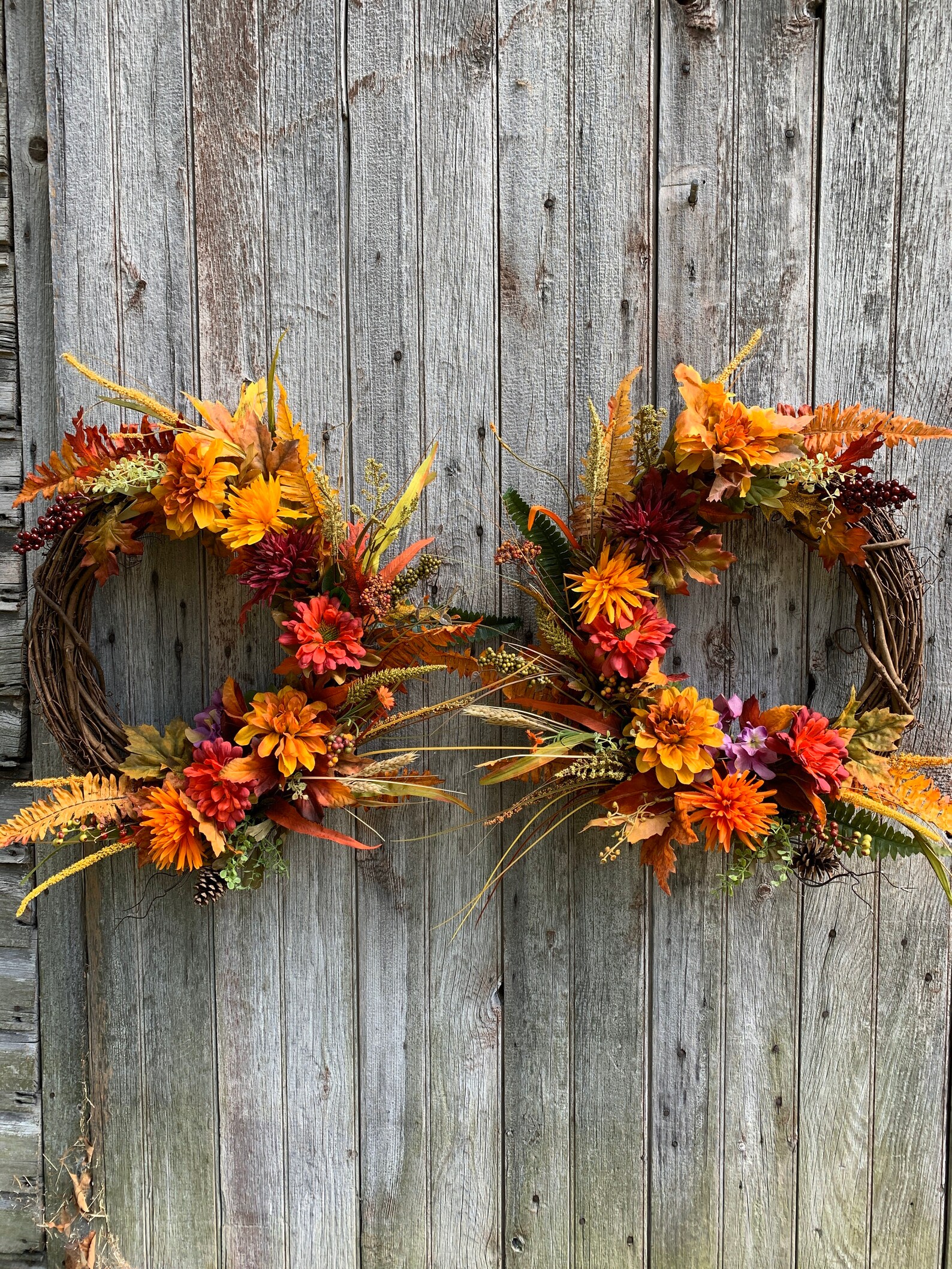 Fall Wreath Autumn Front Door Decor Harvest Decor - Etsy