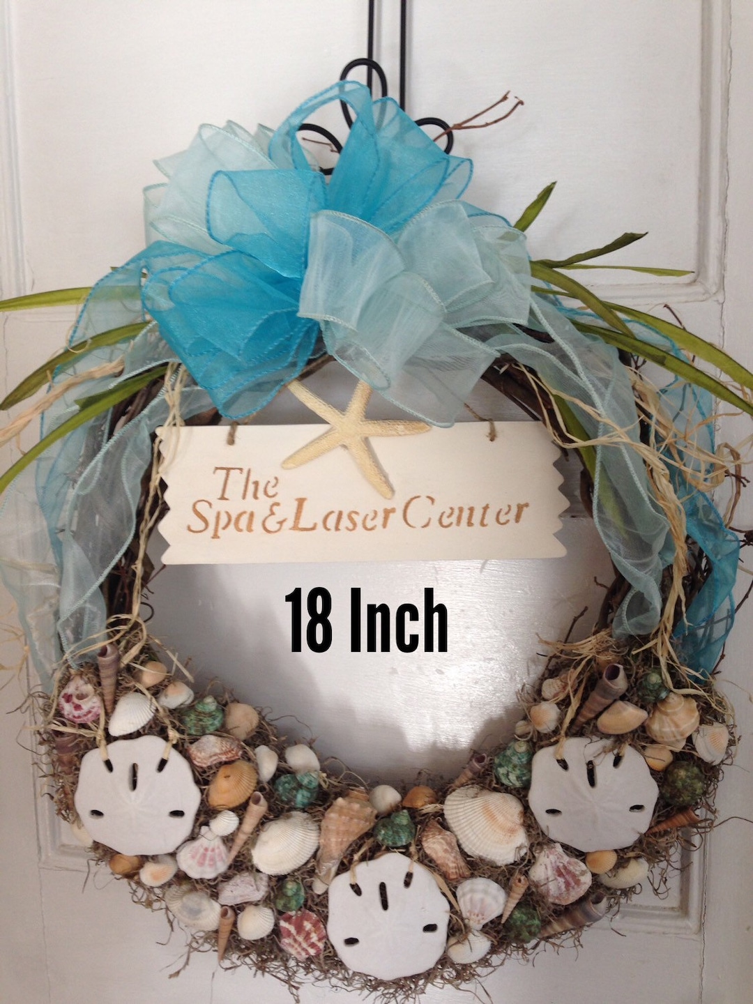 Beach Wreath, Summer Shell Wreath, Sand Dollar Wreath, Starfish Wreath ...