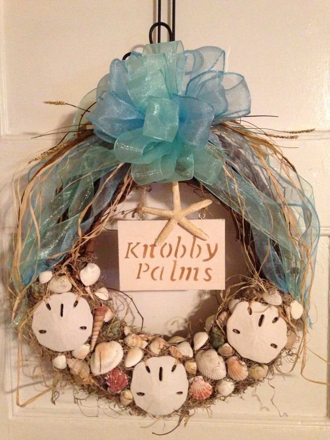 Beach Wreath Summer Shell Wreath Sand Dollar Wreath - Etsy