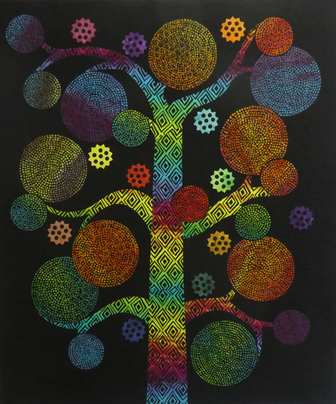 Funky Tree - Art Quilt - Etsy