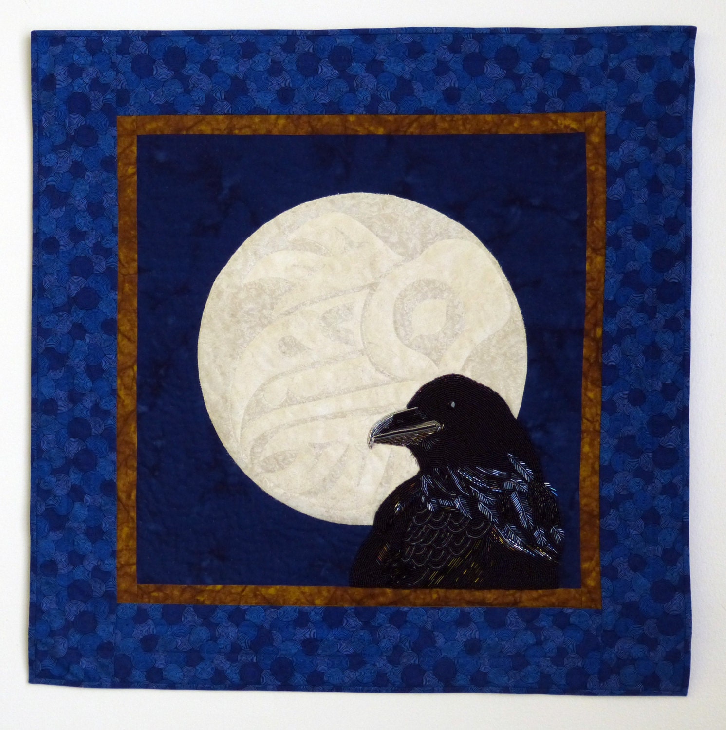 Night Watch Heavily Beaded Art Quilt - Etsy
