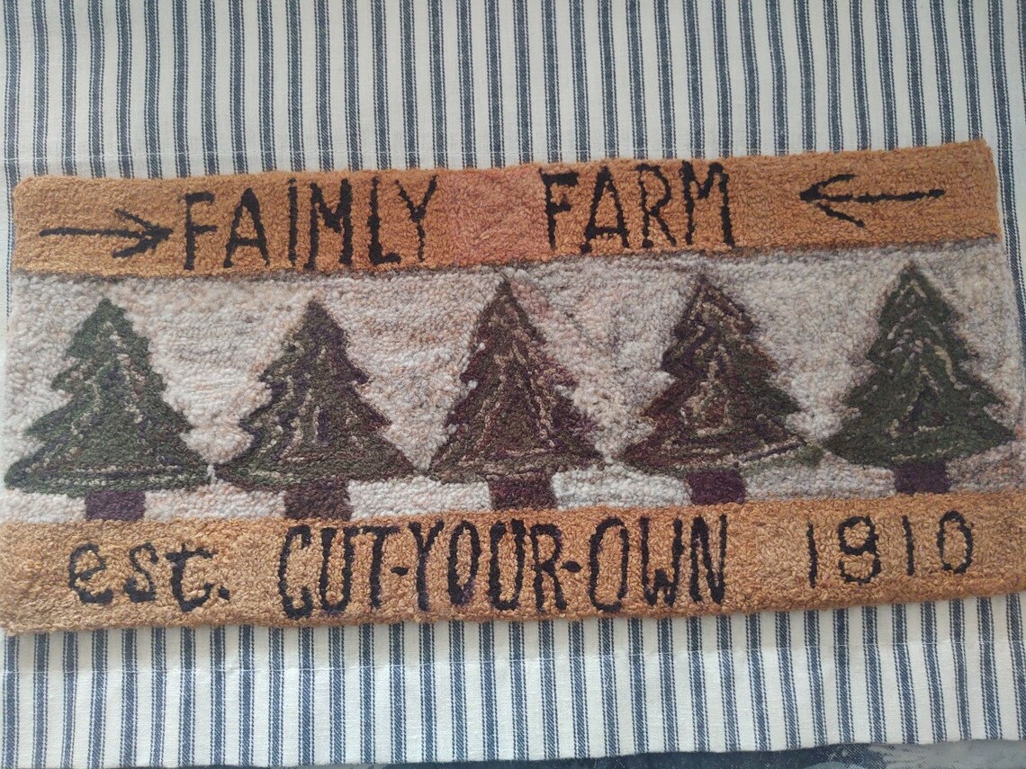 Hooked Rug the Family Farm Beaconhillcollect the Family Farm Hooked Rug ...
