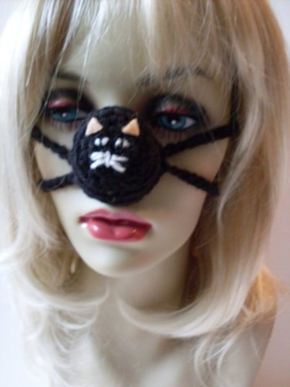 Kitty Cat Crochet Nose Warmer Beaconhillcollect Nose Warmer Cat - Etsy