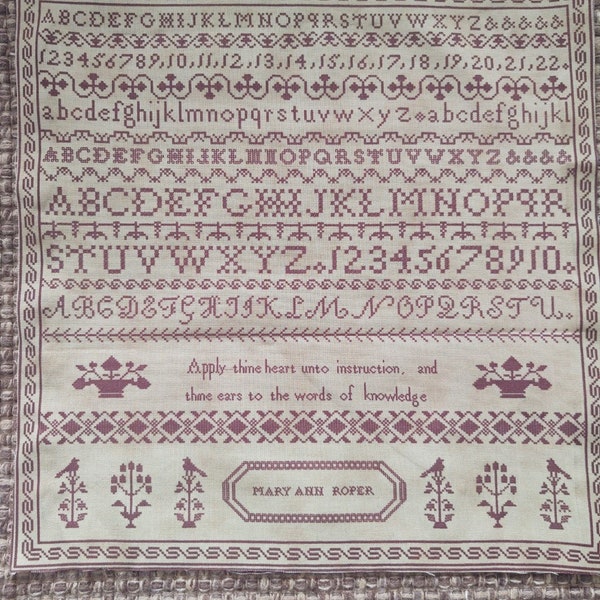 Alphabet Sampler - Etsy