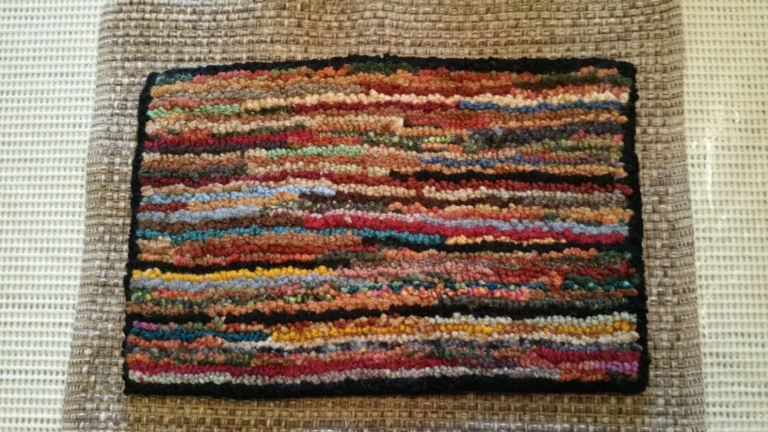 Hooked Rug Primitive Farmhouse Decor Mat Beaconhillcollect Mat Only ...