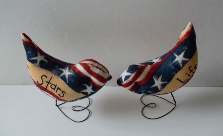 Birds Stars & Stripes Americana Love Birds Beaconhillcollect Patriotic ...
