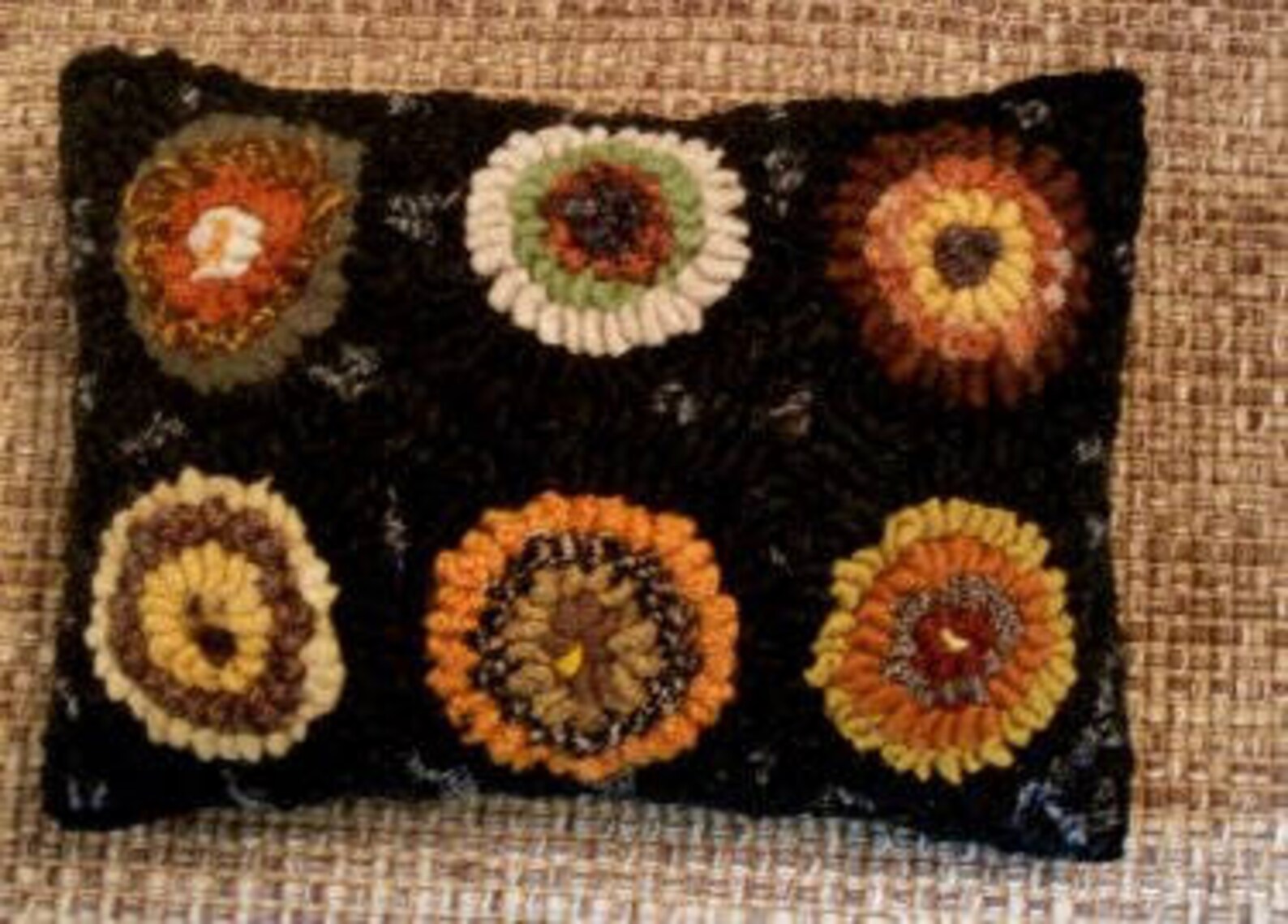 Hooked Rug Penny Pillow Beaconhillcollect Penny Pillow Hooked Rug - Etsy