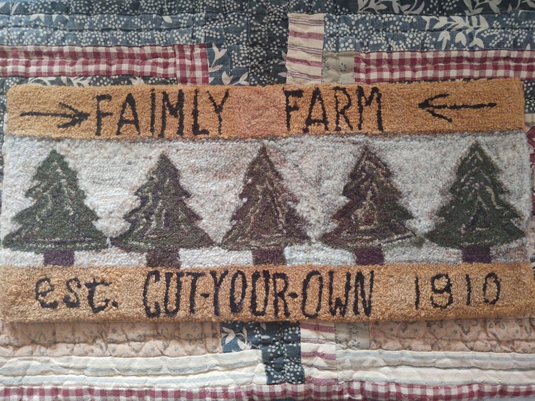 Hooked Rug the Family Farm Beaconhillcollect the Family Farm Hooked Rug ...
