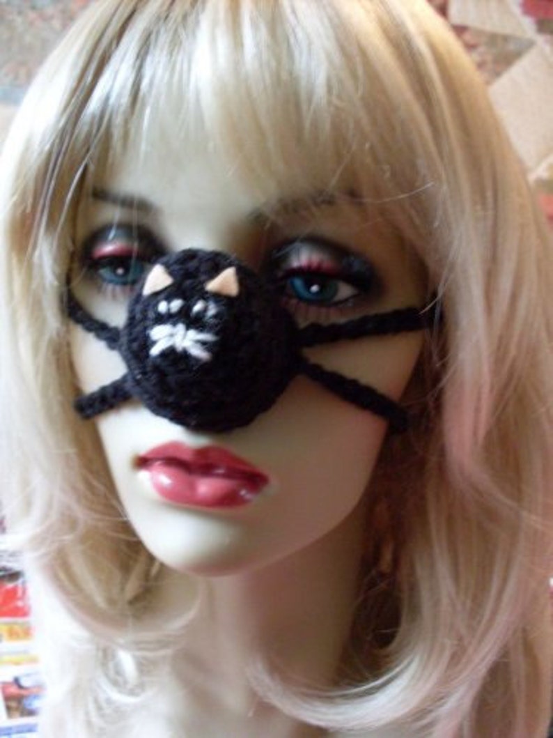 Kitty Cat Crochet Nose Warmer Beaconhillcollect Nose Warmer Cat - Etsy