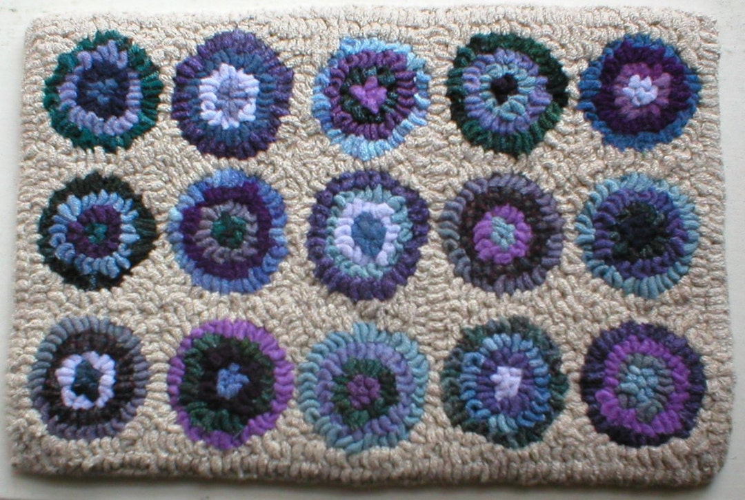 Hooked Penny Rug Beaconhillcollect Hooked Penny Rug - Etsy
