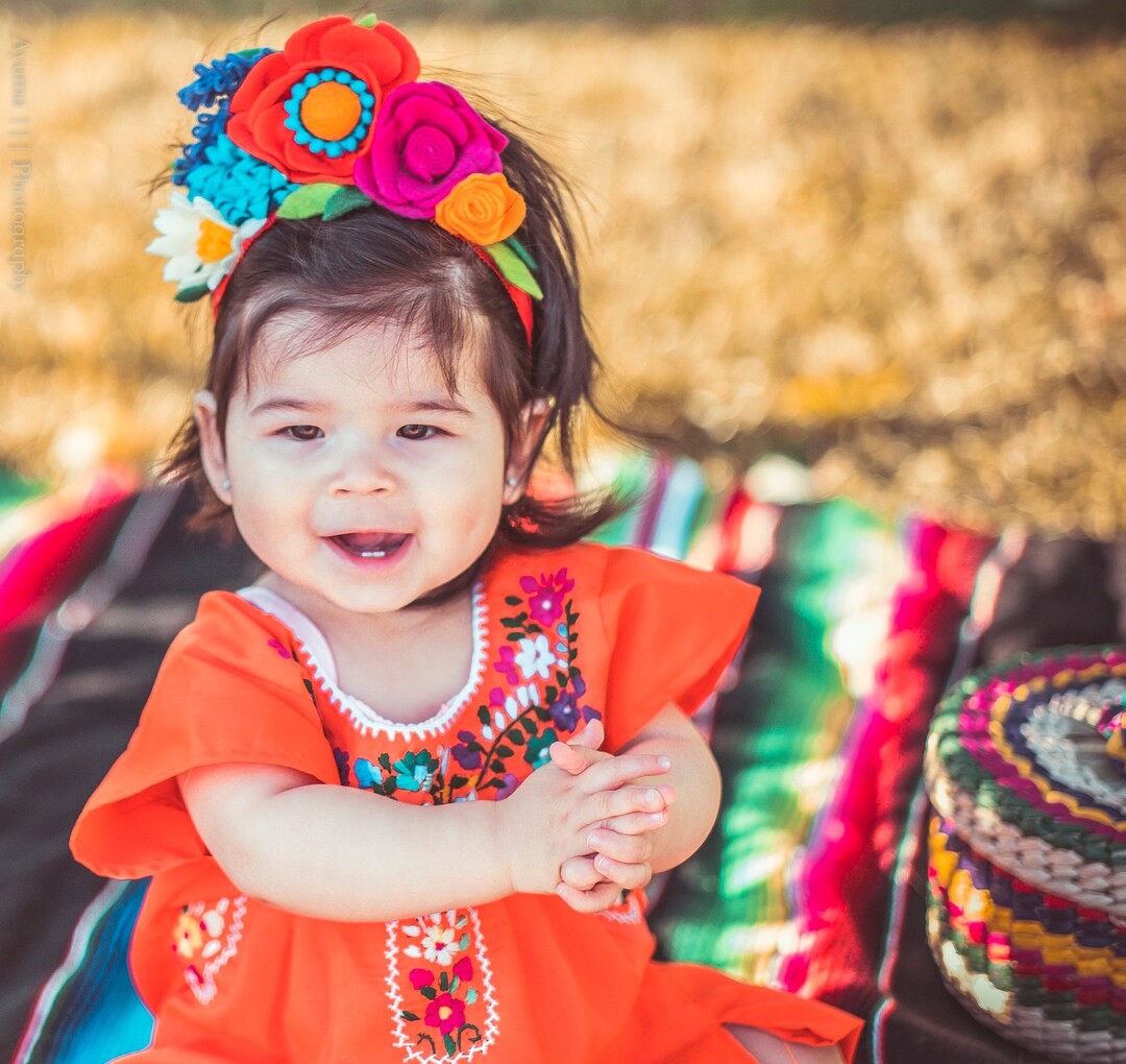 Authentic Frida Kahlo / Catrina/mexico Flower Headband. Day of the Dead ...