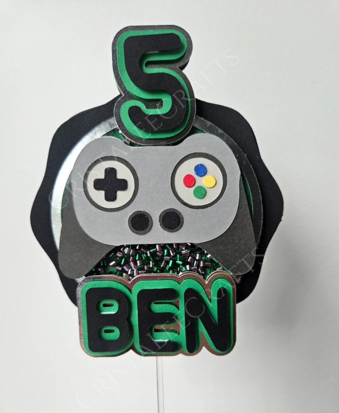 Video Game Shaker Cake Topper - Gamer Themed Birthday | Girls Birthday ...