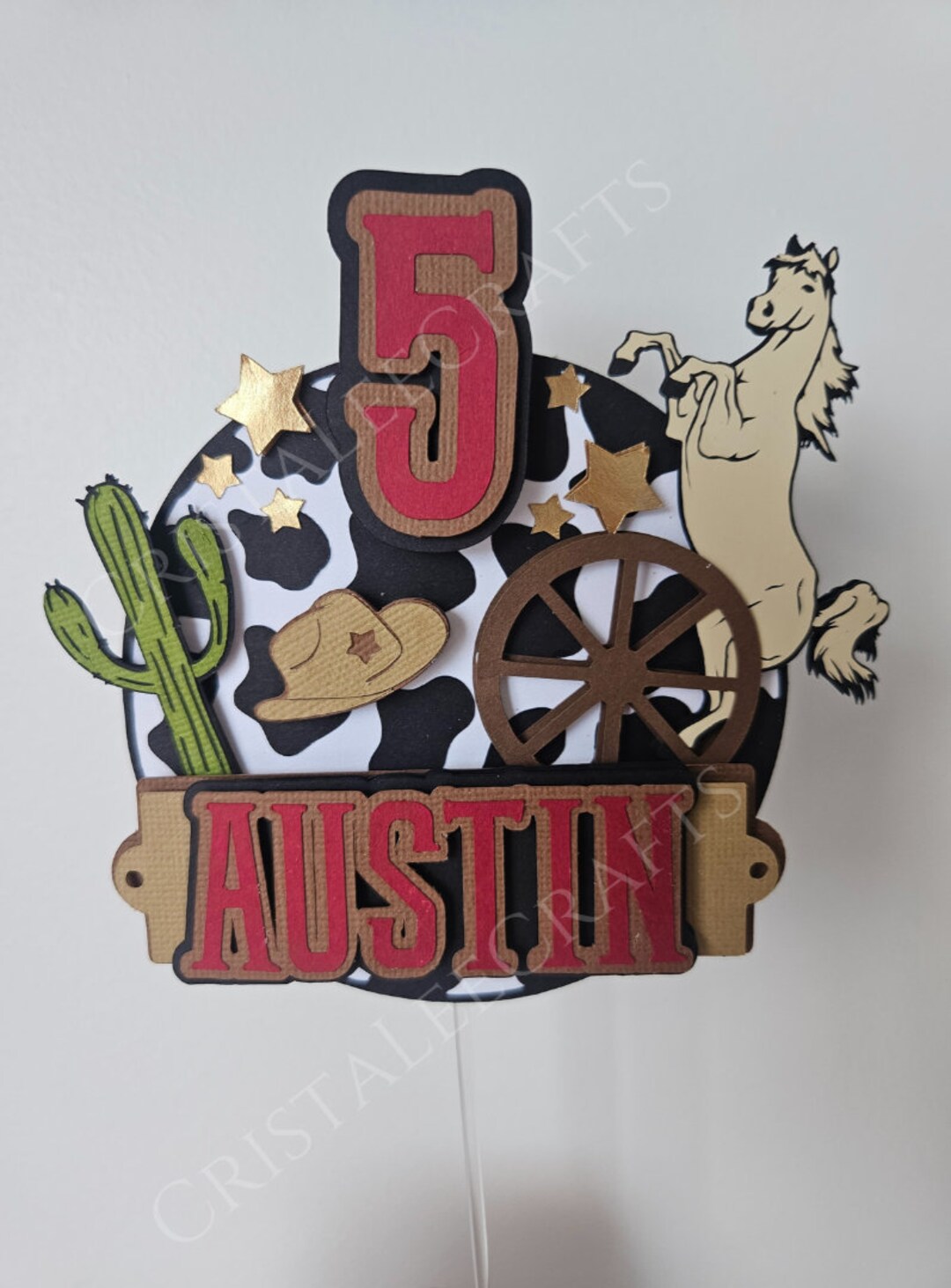 Rodeo Cake Topper Cowboy Party Cowgirl Western Birthday Adult Birthday ...
