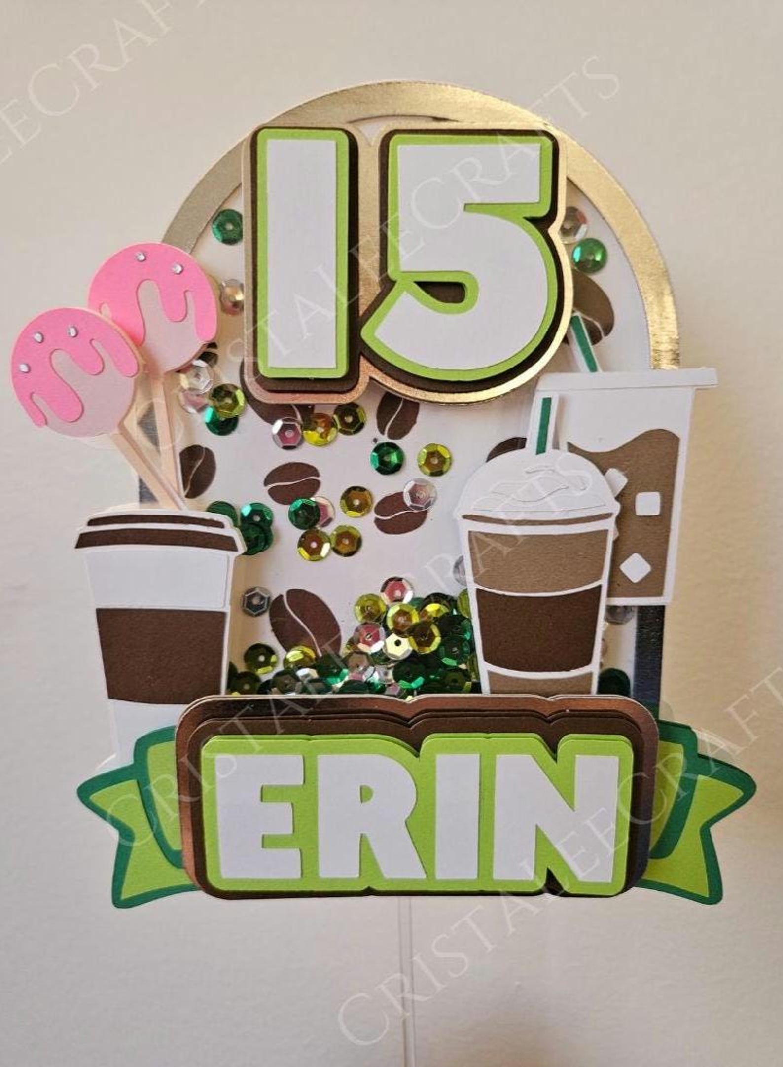 Coffee Party Decorations - Shaker Topper | Banner | Cupcale Topper ...