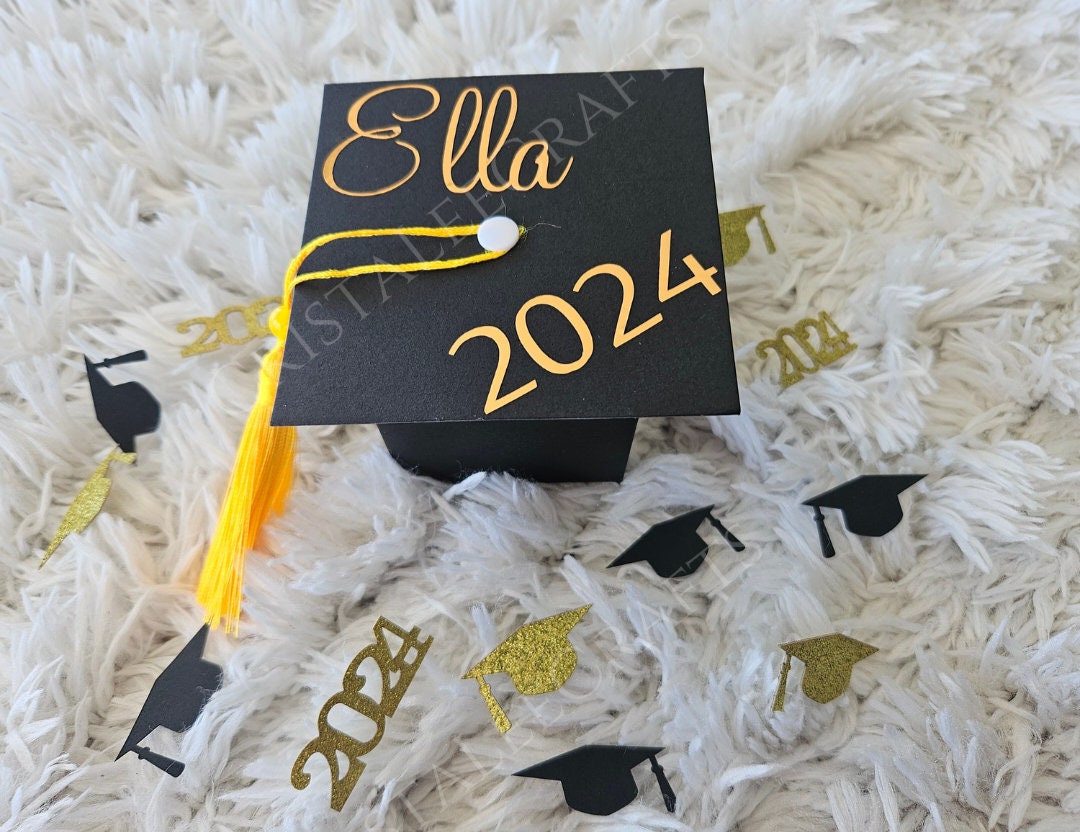 Personalized Graduation Cap Favor Box Graduation Class Graduation Prek ...