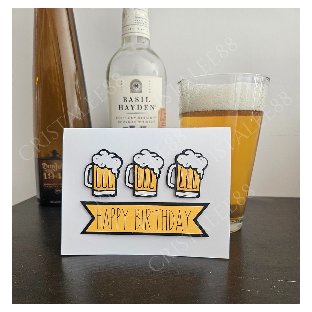 Beer Birthday Card: Cheers to You! (blank Inside) - Etsy