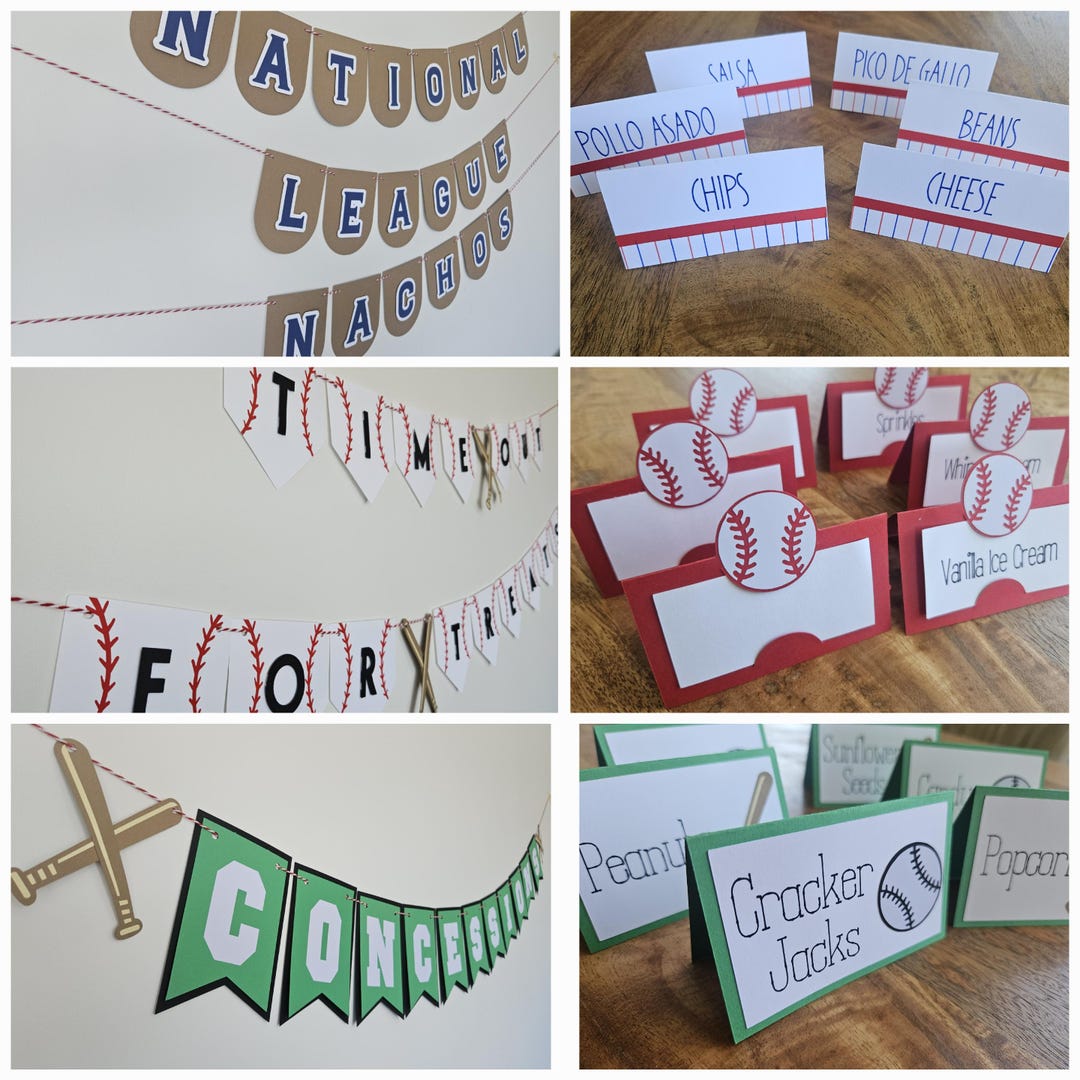 Baseball Themed Party Decorations - Concession Stand | Time Out for ...