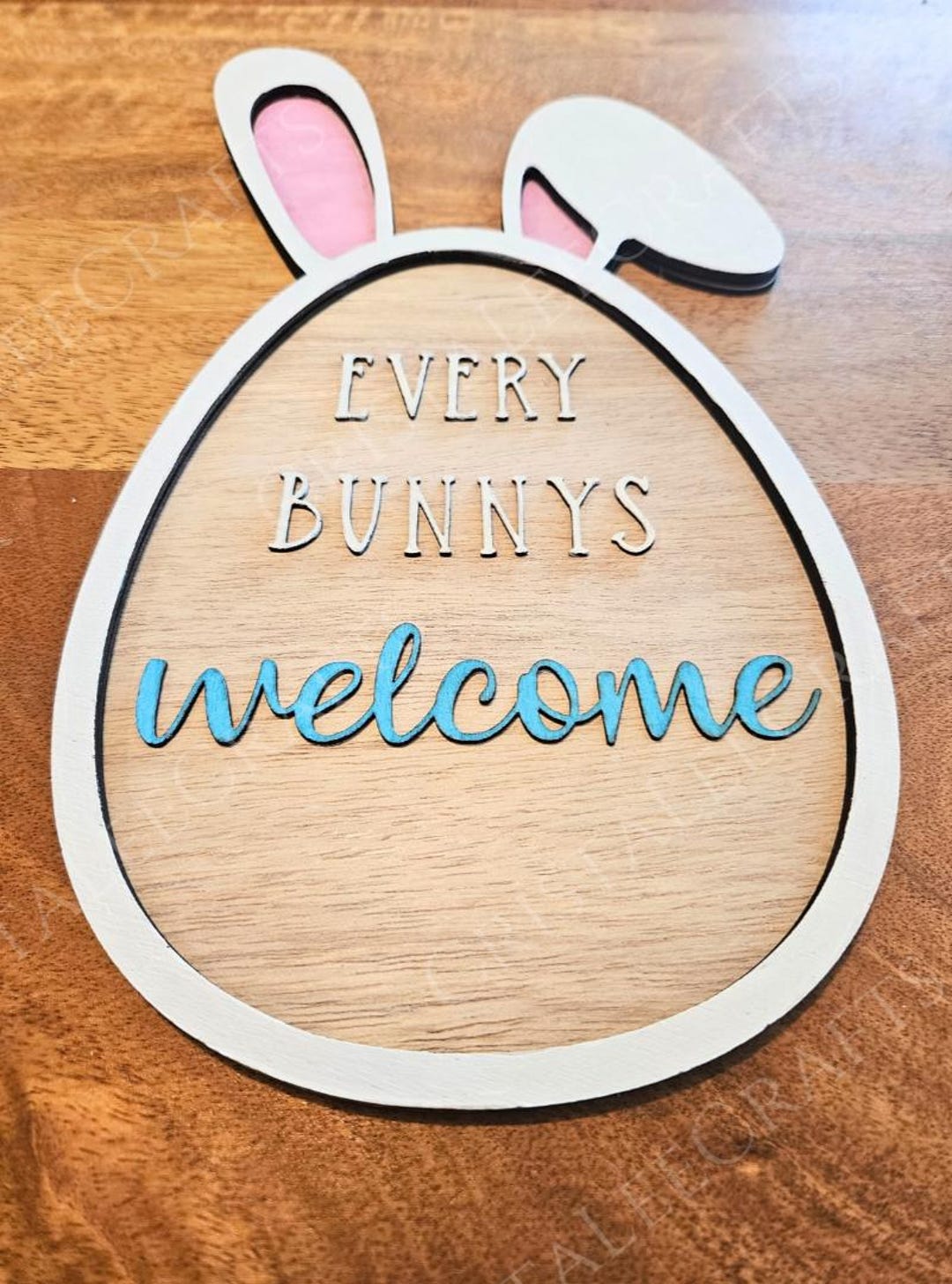 Wood Every Bunny Welcome Sign: Easter Door Sign - Etsy