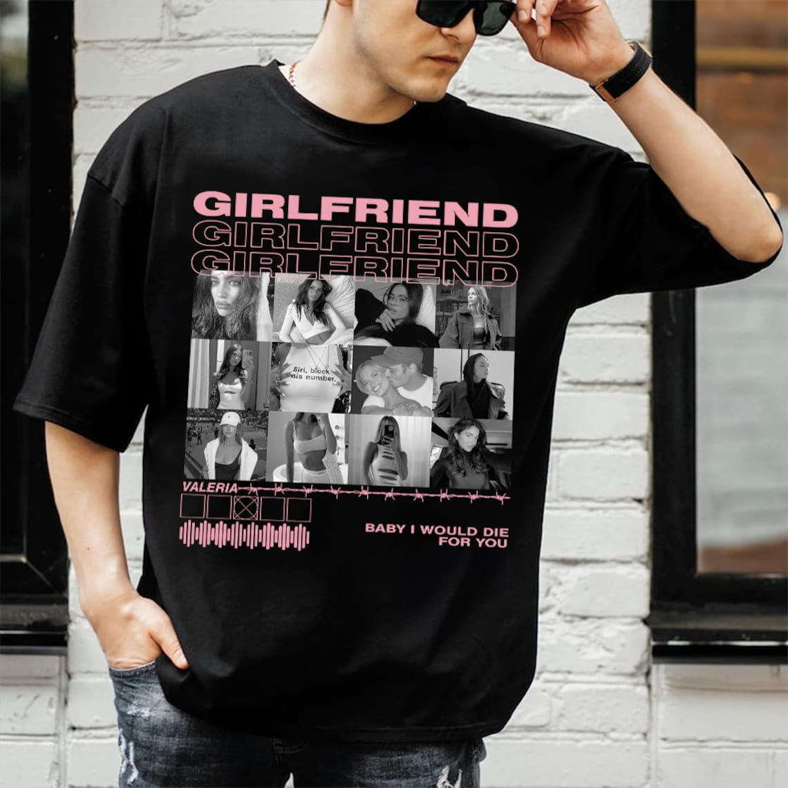 Girlfriend Shirt, Only You Photo Shirt, Girlfriend Collage T-shirt ...