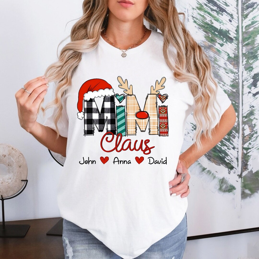 Personalized Mimi Claus Shirt Mimi Christmas Shirt Mimi - Etsy