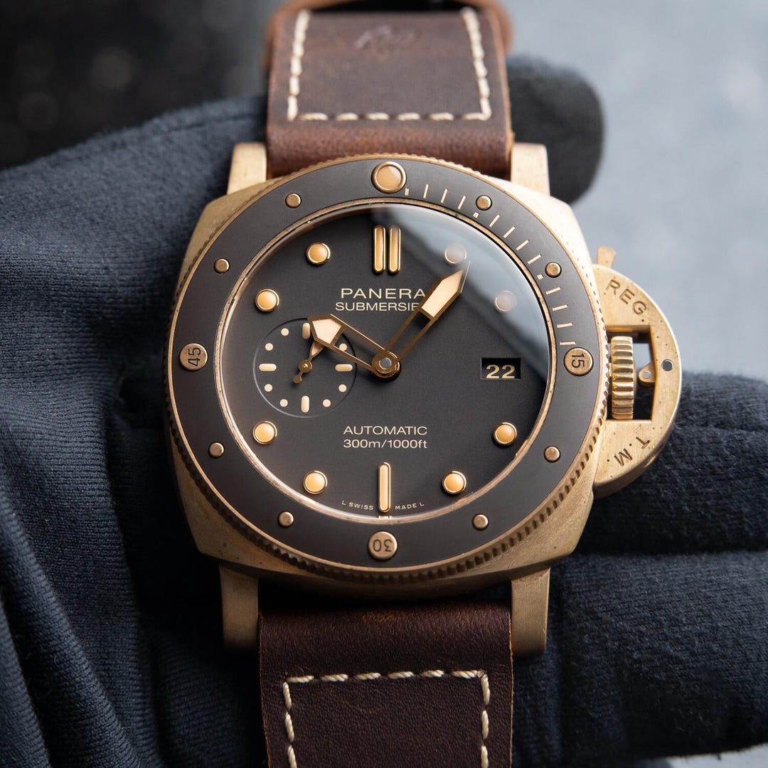 Panerai Luminor Submersible Bronzo Bronze Brown PAM00968 47mm Box ...