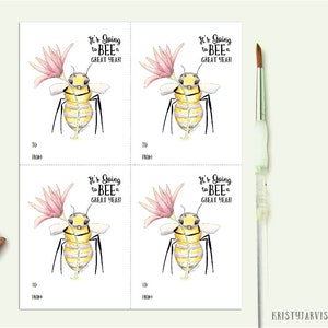 Back to School Teacher Gift Printable Bee Card Instant Download Teacher ...