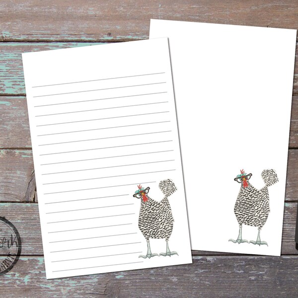 Chicken Stationary - Etsy