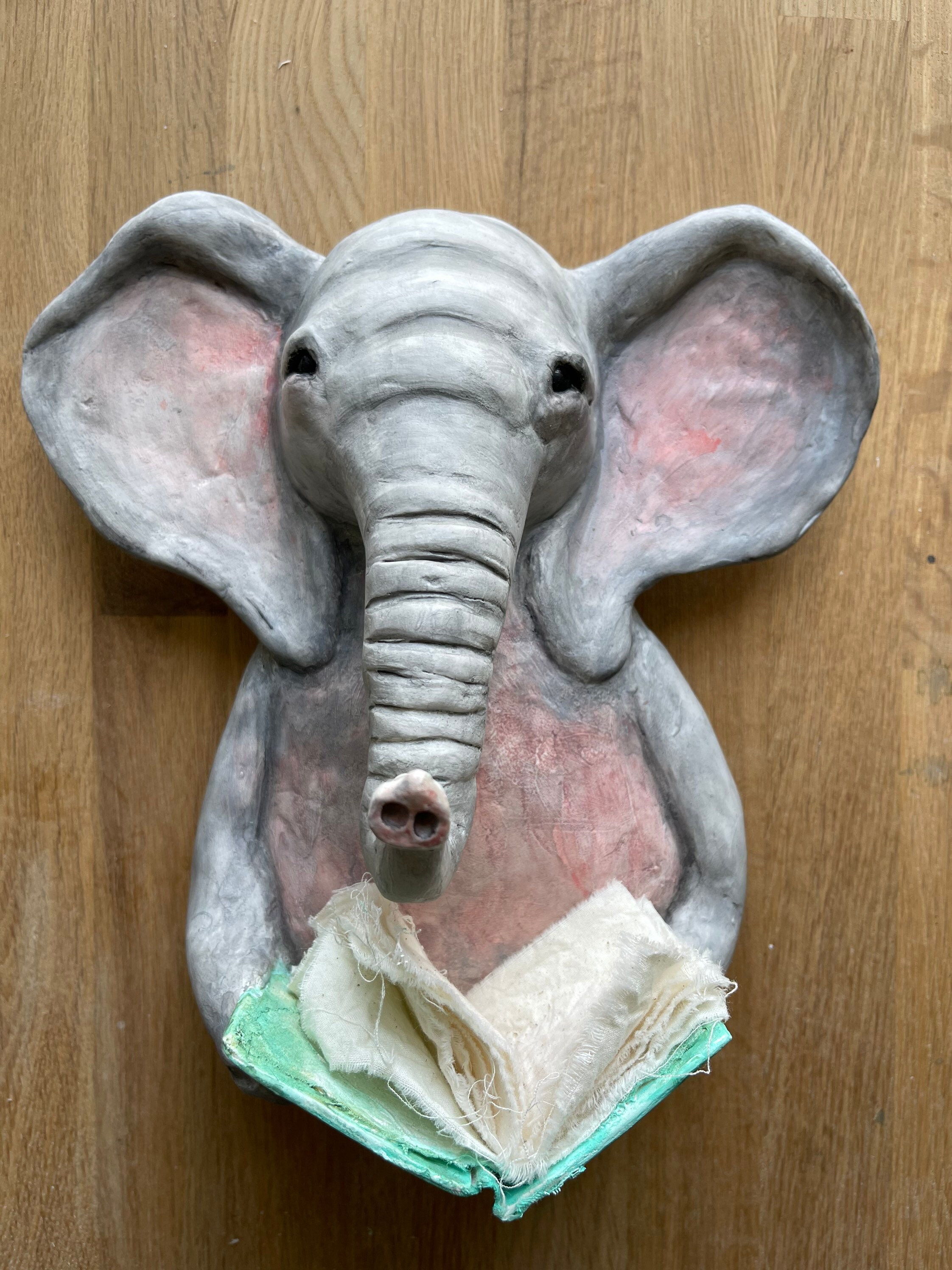 Elephant Nursery Art One-of-a-kind Elephant Sculpture - Etsy