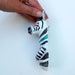 Zebra Figurine Hand-sculpted Clay Animal Ready to Ship - Etsy