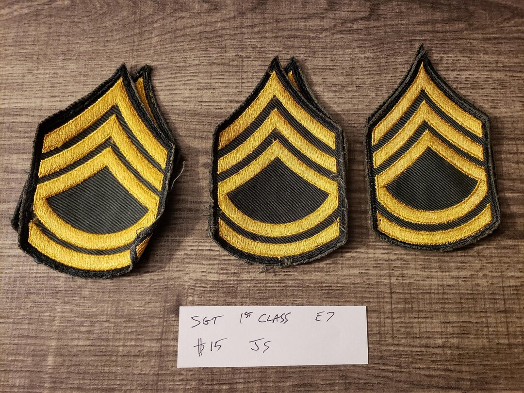 Sergeant First Class, SFC (E7) Rank, Early Cut-edge Vietnam Era. ONE ...