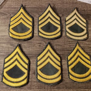 Sergeant First Class, SFC (E7) Rank, Early Cut-edge Vietnam Era. ONE ...