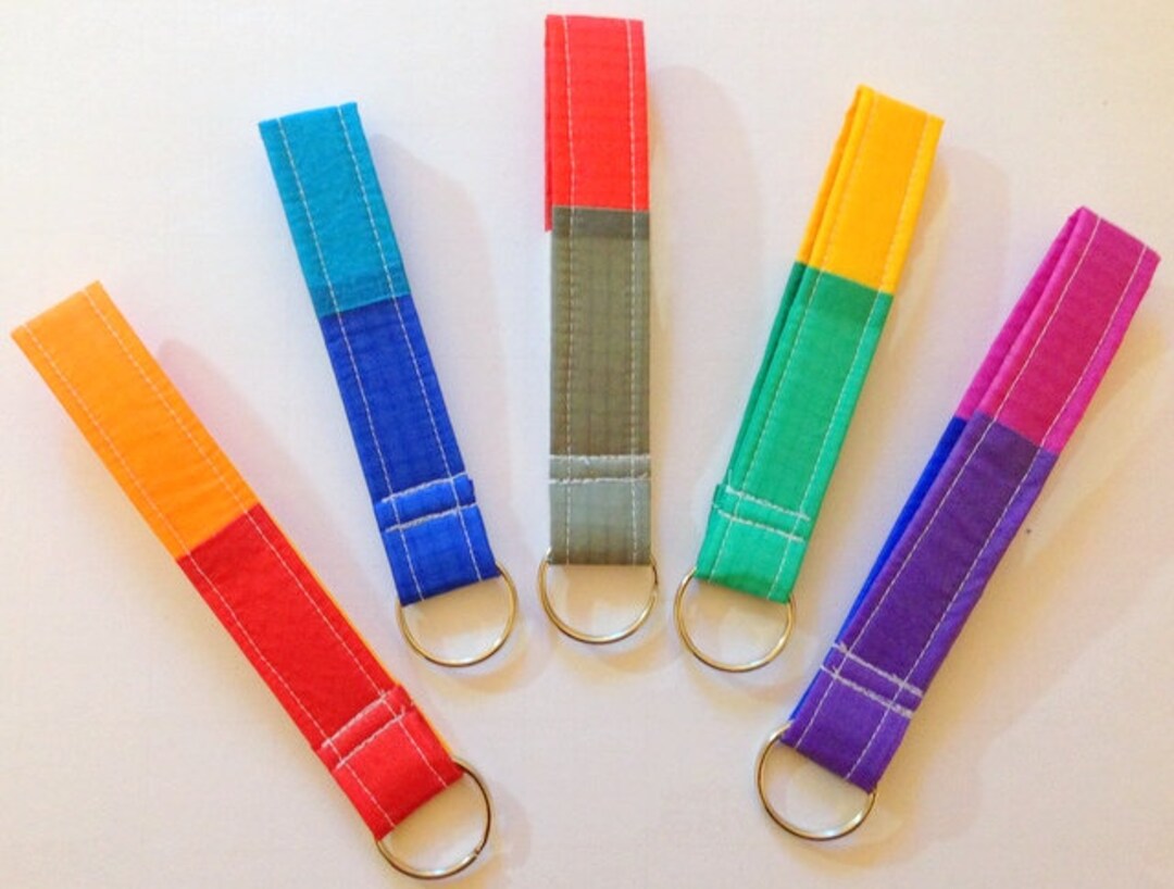 Key Fob, Recycled Paraglider Key Fob, Vegan Fabric Keychain, Recycled ...