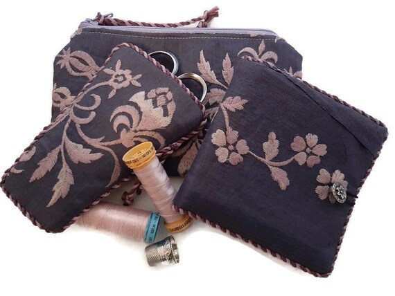 Scissor and Needle Case Set with Matching Zipper Pouch | Etsy