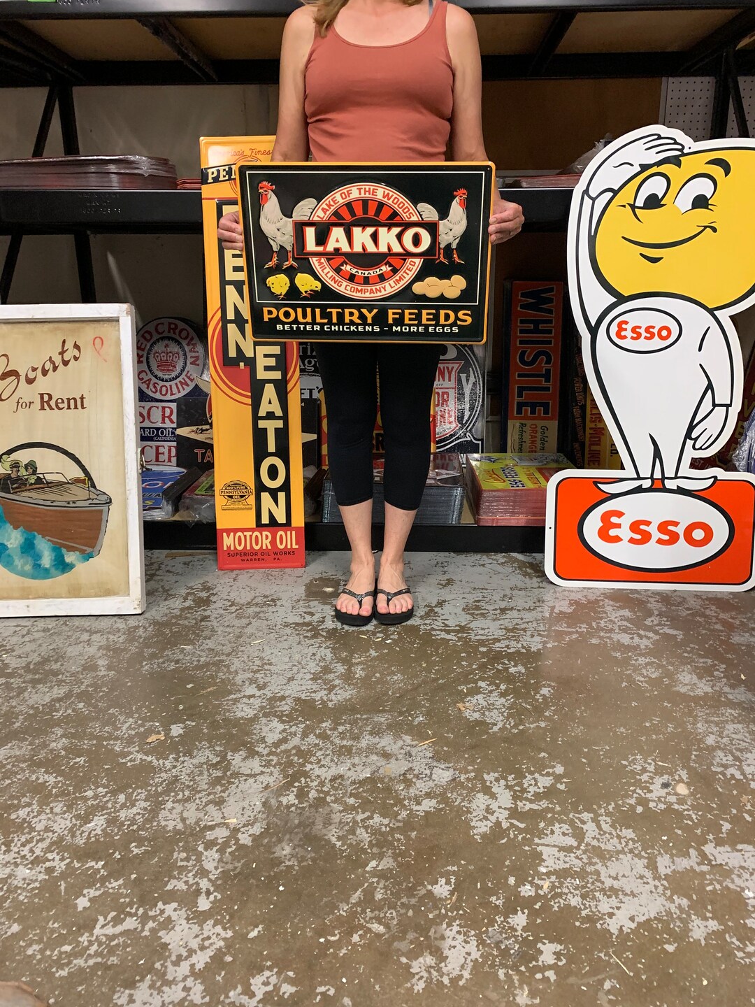 Antique Vintage Style Metal Sign Lakko Chicken Feed Made in USA - Etsy