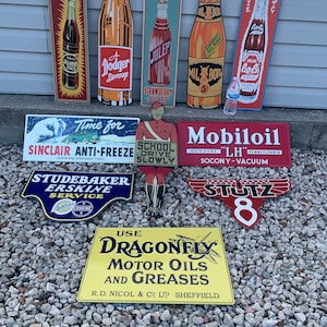 Vintage Antique Style Metal Signs Mix/match Any 4 Sign Gas Oil Soda ...