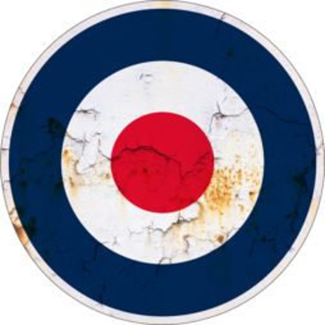 VINTAGE ANTIQUE Style Metal Sign Royal Air Force 24" Round - Etsy