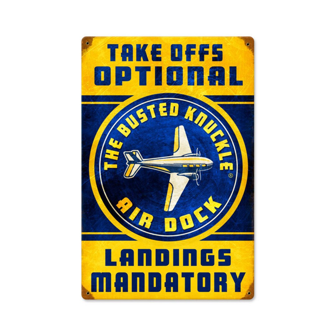 Vintage Style Metal Sign Aviation Air Dock 12 X 18 - Etsy
