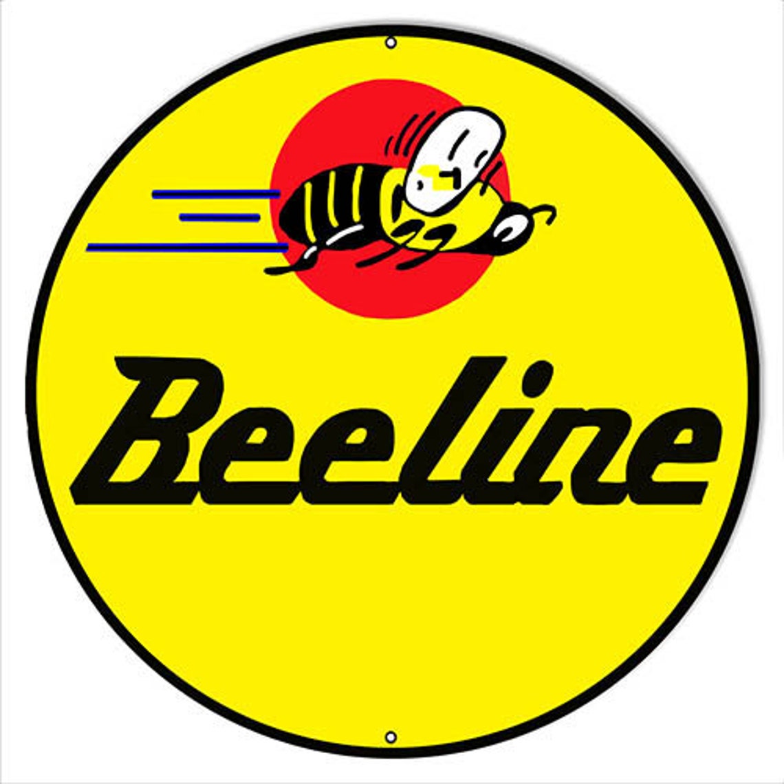 VINTAGE ANTIQUE Style Metal Sign Beeline Motor Oil 24 - Etsy