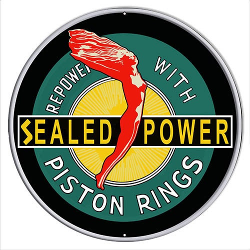 VINTAGE ANTIQUE Style Metal Sign Sealed Power Piston Rings - Etsy
